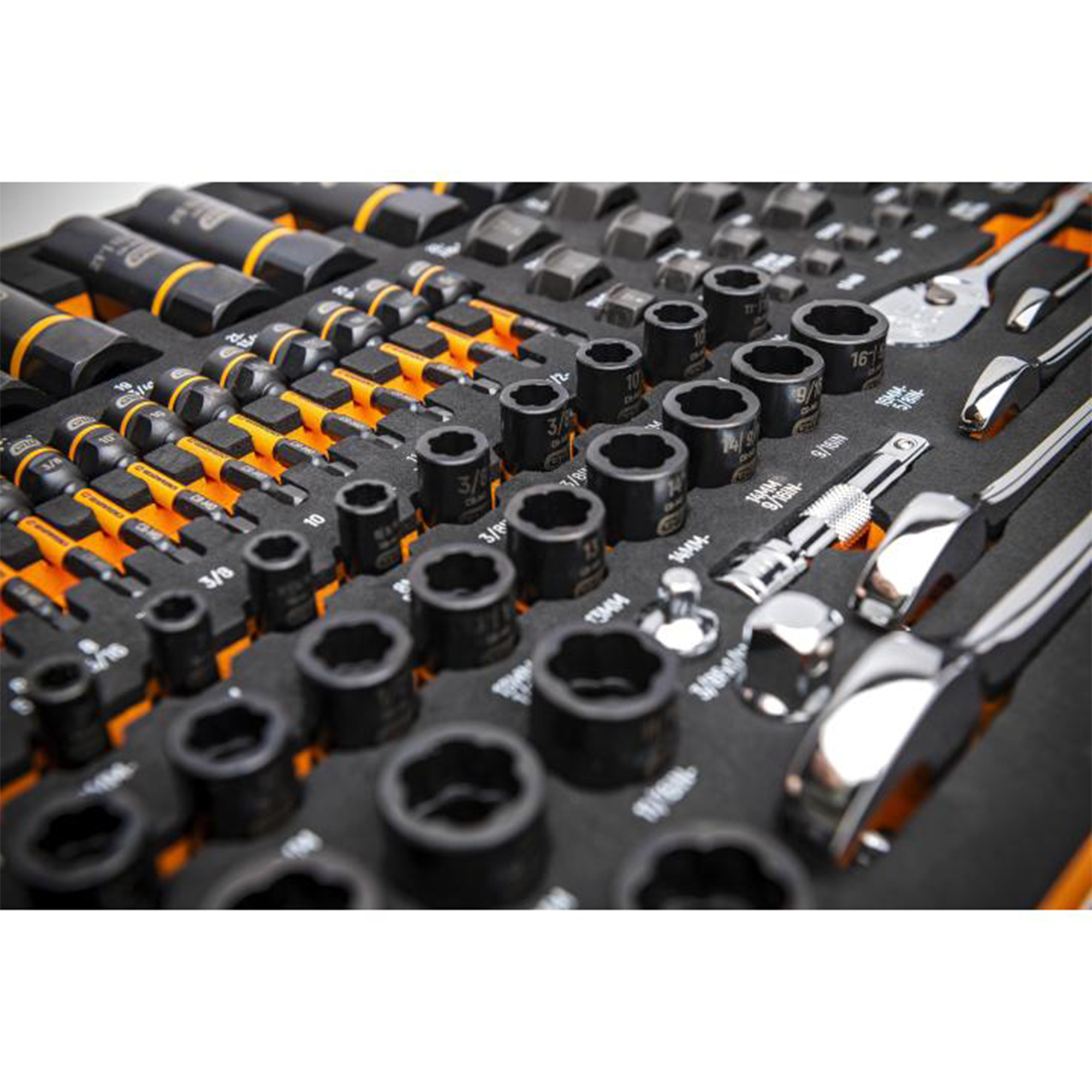 Gearwrench 1/4", 3/8", 1/2" Drive Bolt Biter Mechanics Tool Set / (Metric/SAE) Socket Sets in ...